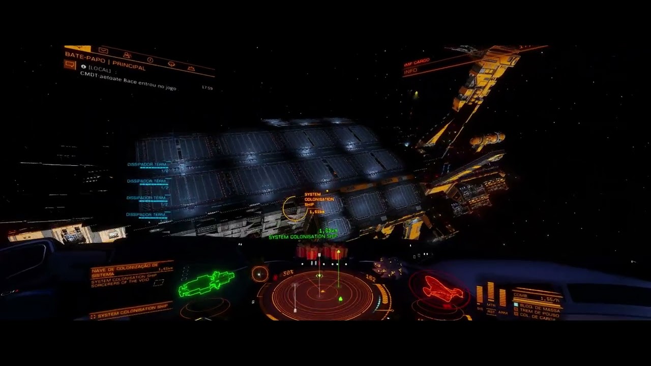 Elite dangerous Port complete and colonization ship departure - YouTube