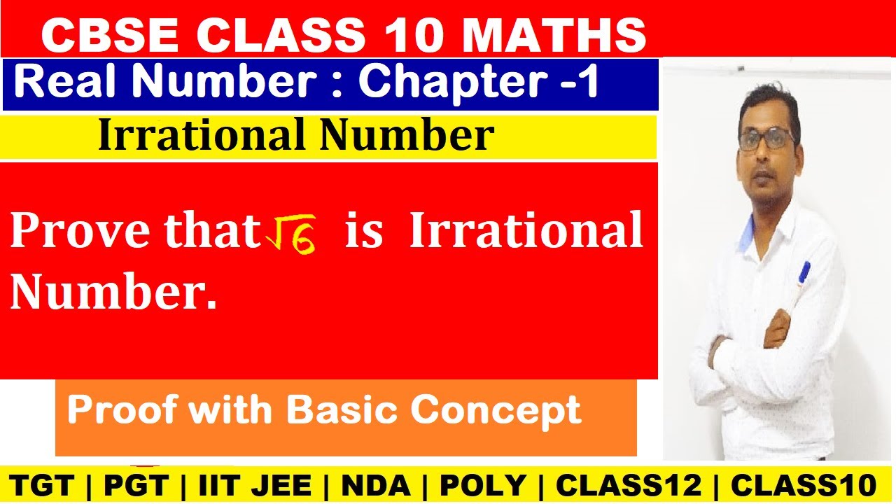 #13 Prove that √6 is irrational number | prove that square root of 6 is ...