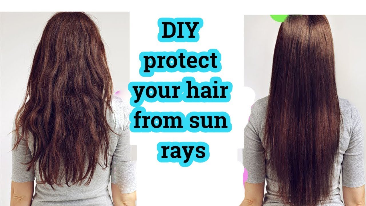 DIY protect your hair from sun rays !! बिना पार्लर जाए तीखी धूप में ...