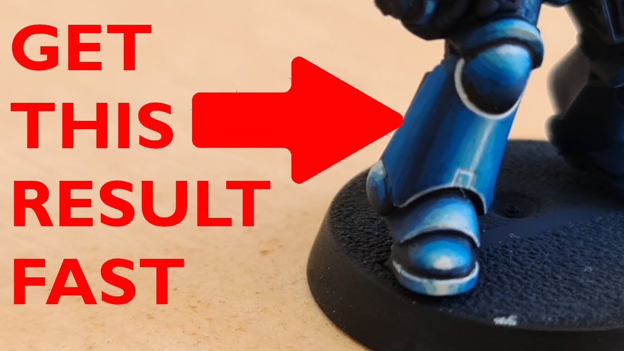 How to paint shiny space marine armor FAST - YouTube