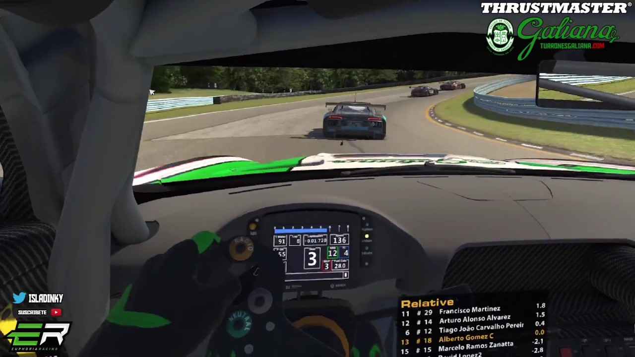 iRacing VR - Oculus CV1 - W2S3 - 2017 - Mercedes AMG GT3 @ Watkins Glen ...