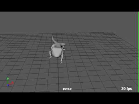 Lizard walk cycle - YouTube