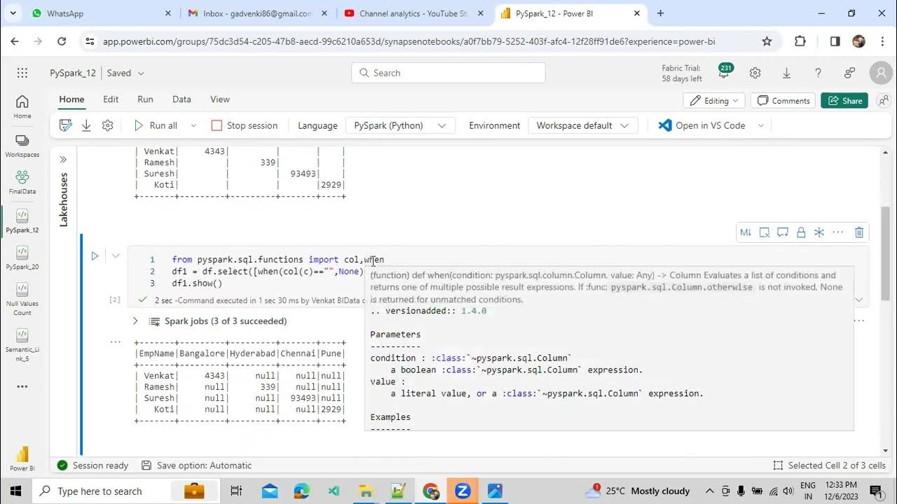Understand About Expr Function Using Pyspark In Microsoft Fabric Youtube