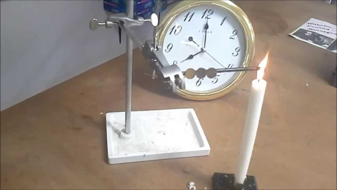 Conduction Experiment x4 speed - IGCSE Physics - YouTube