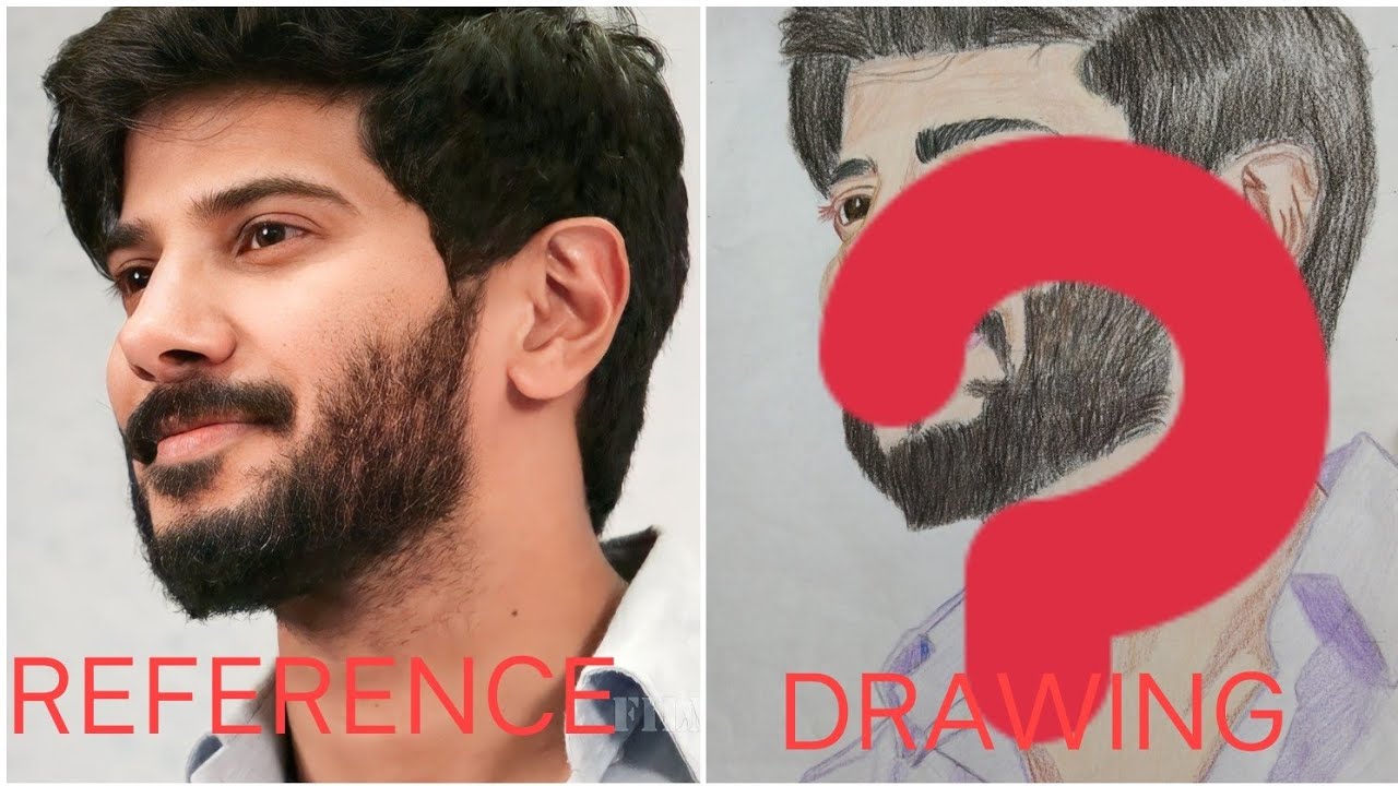 how to draw dq Salman #drawing #trending #youtube - YouTube