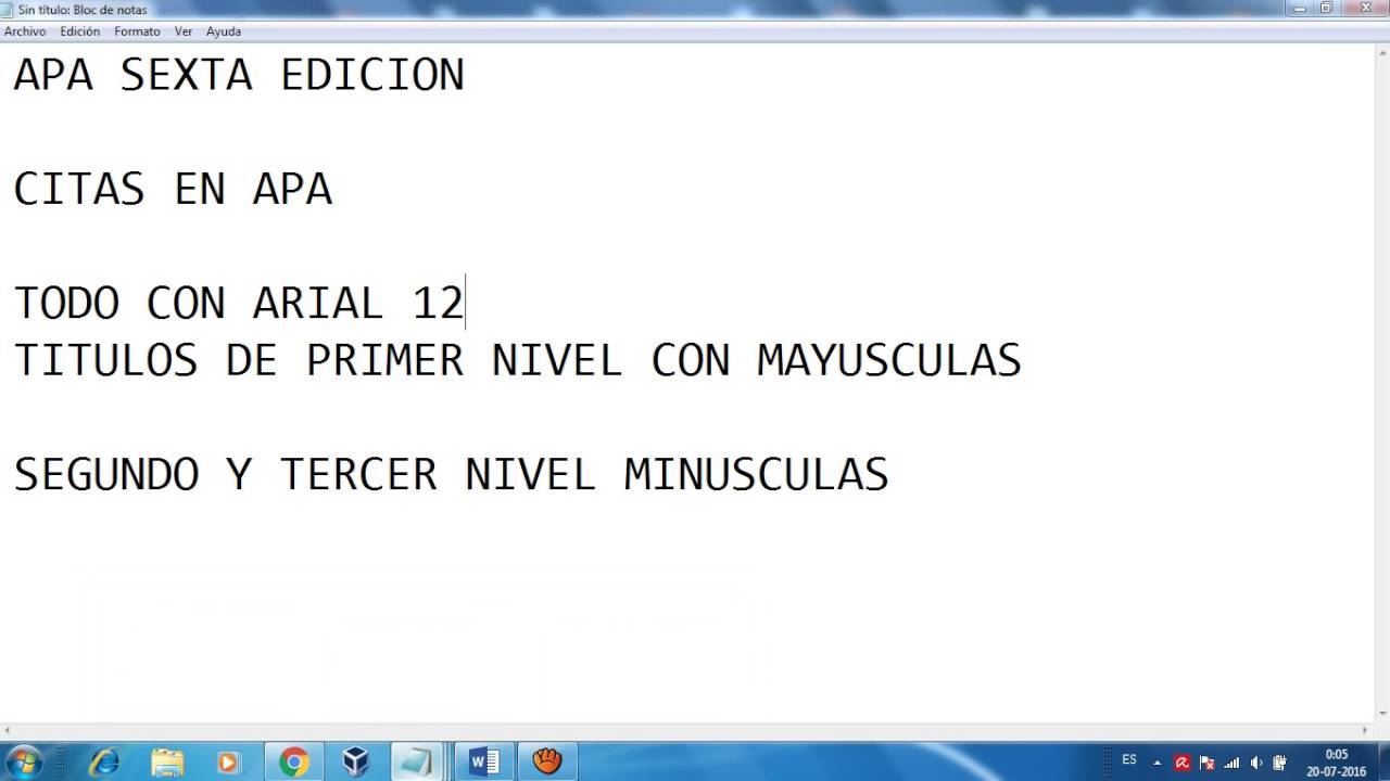 APA, Sexta, edición, indice automático, - YouTube