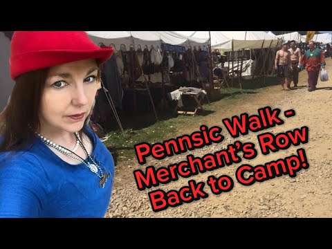 Pennsic 2017 - From Merchant's Row to Camp - YouTube