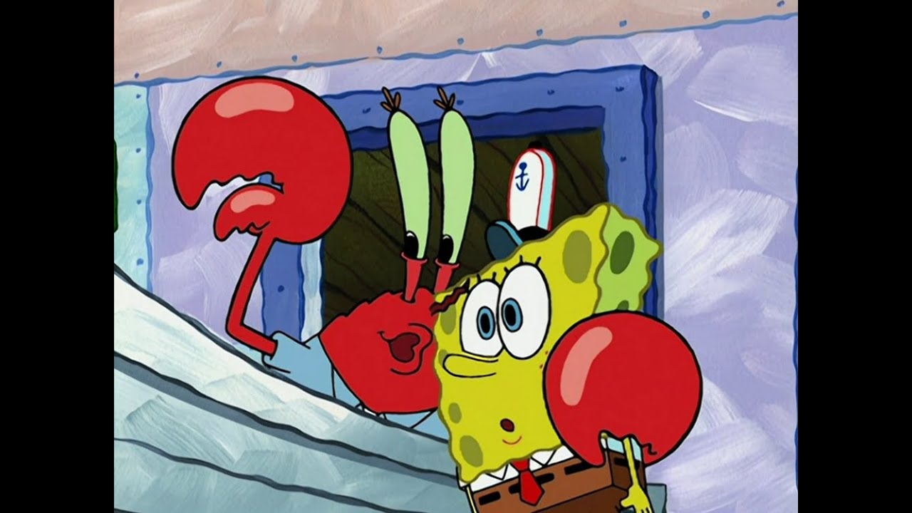 Krusty Love SpongeBob [SpongeBob Introduces Mr Krabs] - YouTube