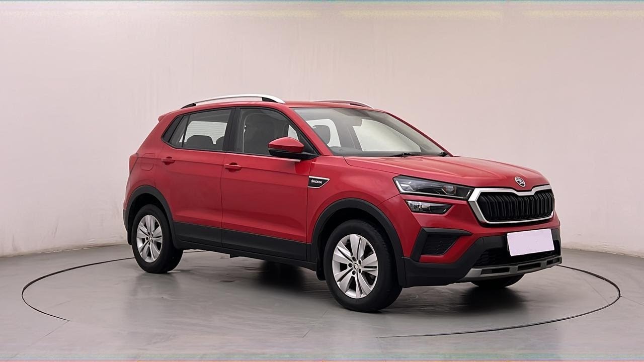Skoda Kushaq Ambition 1 0L TSI MT 2021 l Red look l 360-degree view ...