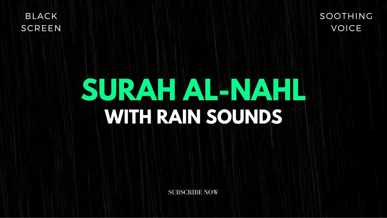 Surah Al Nahl (The Bee) With Relaxed Rain | Quran Session #016 ...