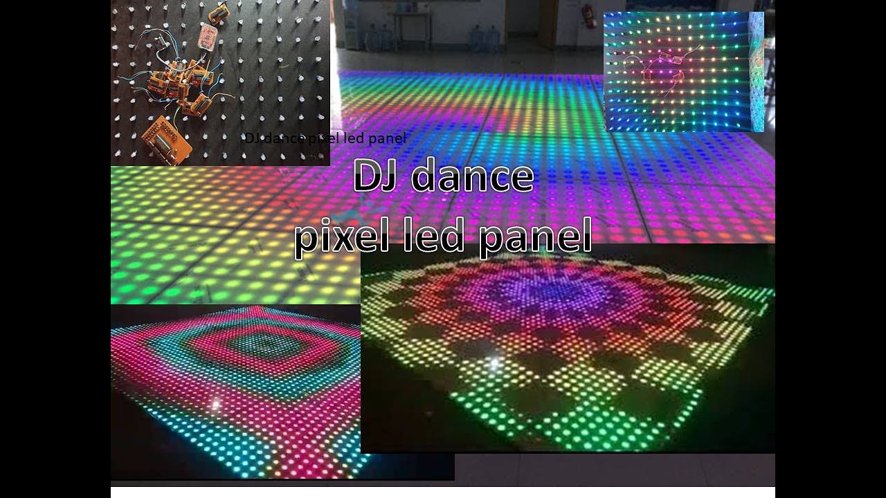 DJ dance pixel led panel - YouTube