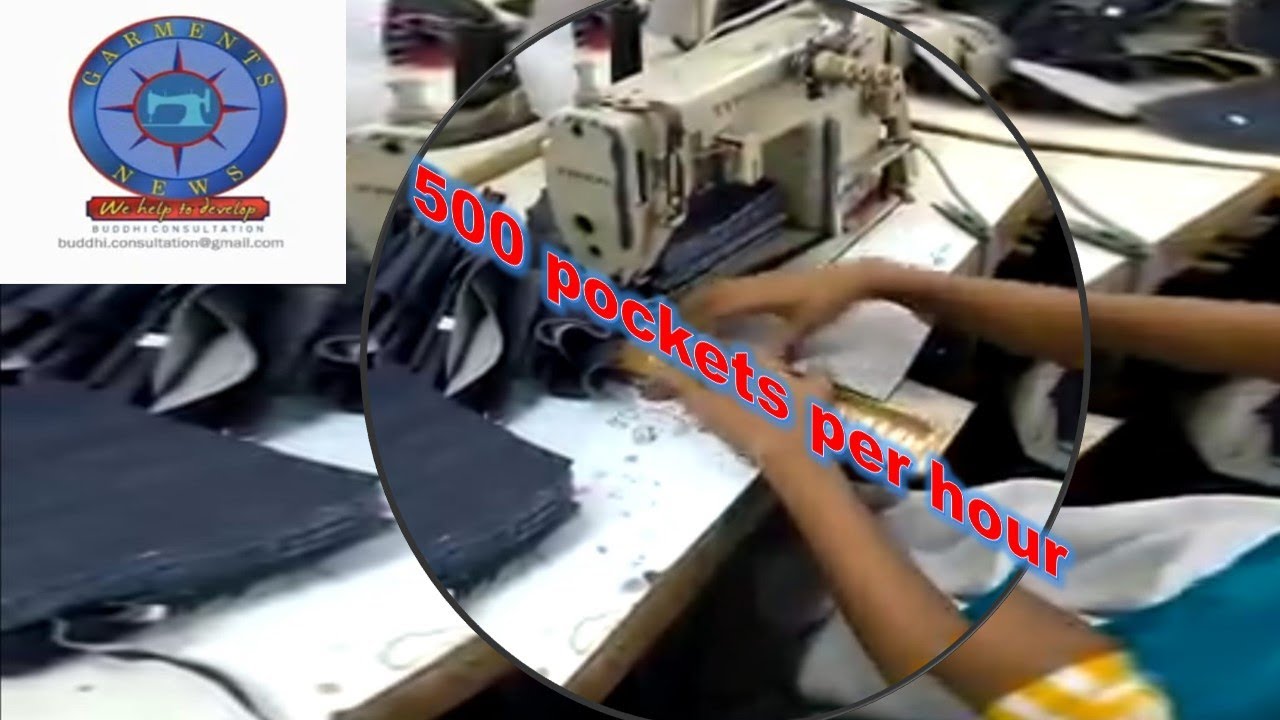Pocket hemming manual way - YouTube