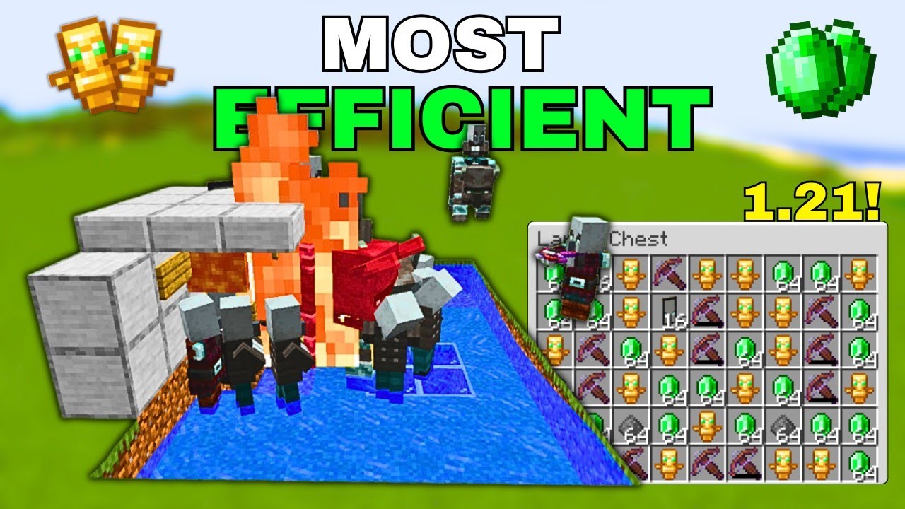 Most Simple RAID Farm Minecraft 1.21+ tutorial - YouTube