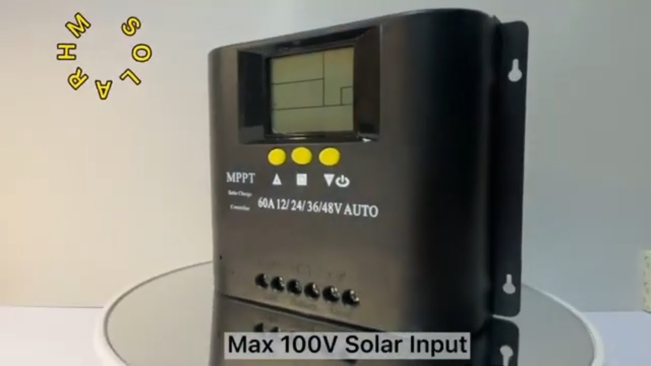 SC series 12/24/48V 40A 50A 60A MPPT PWM solar charge controller - YouTube