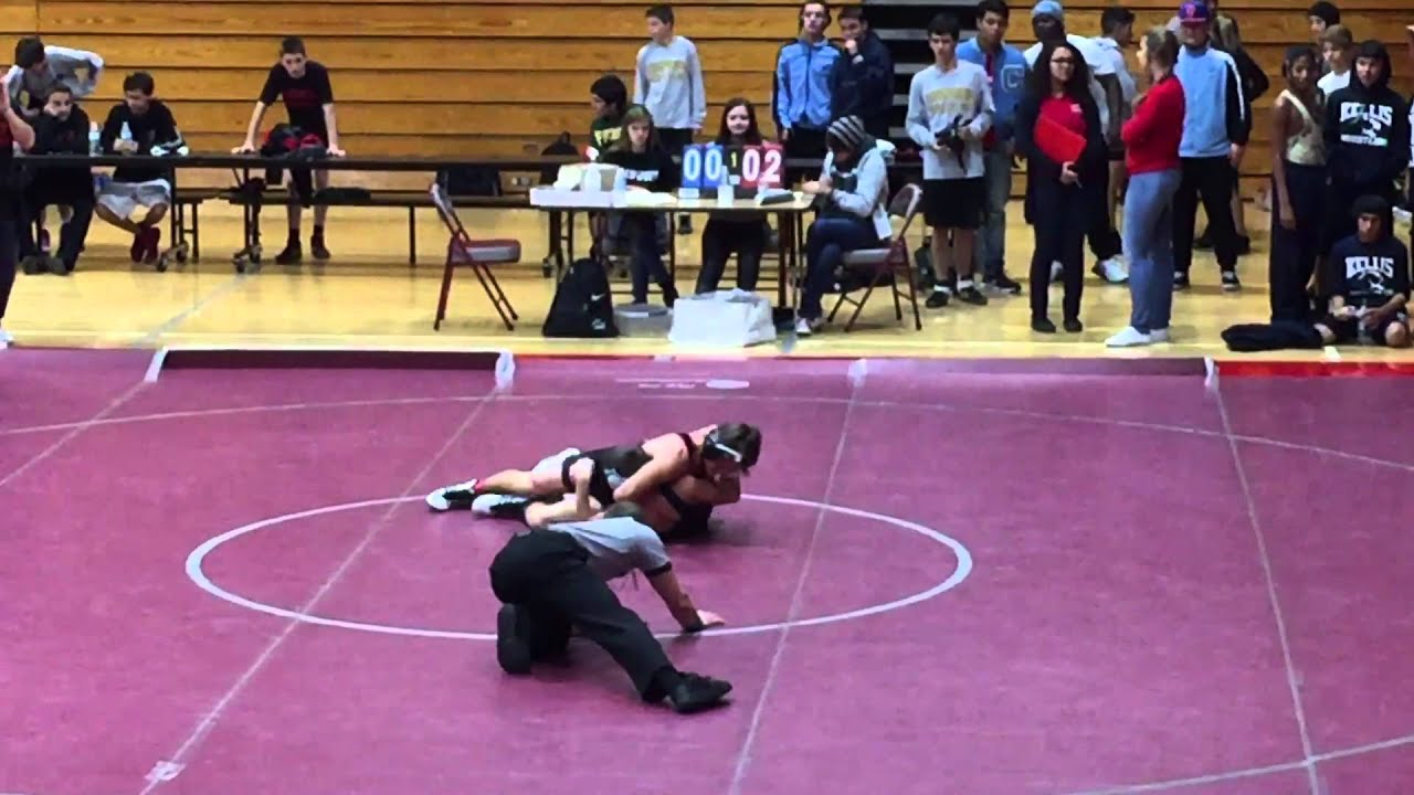 Jake Morris 2nd 12/18/15 2nd match win by Pin - YouTube