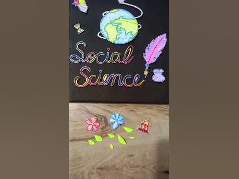 How to make social science project file cover page decoration idea easy ...