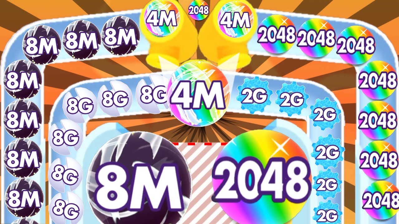 🎯 Bounce Merge (bounce and collect)vs blob merge 3d 2048 gameplay part ...