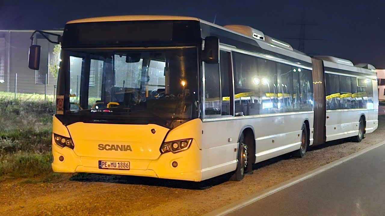 Heute wieder auf Tour mit den Scania von Heidelberg nach Karlsruhe ...