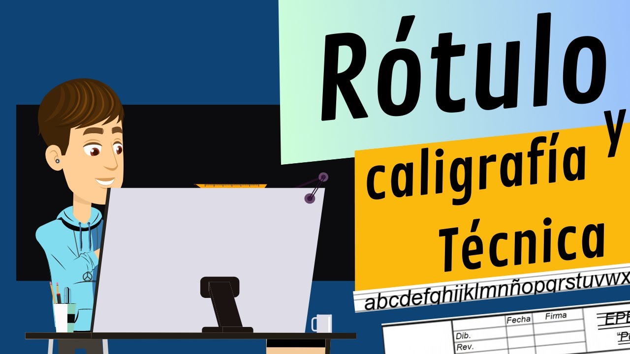¿Cómo hacer el rótulo? ¿Cómo completarlo con caligrafía técnica? - YouTube