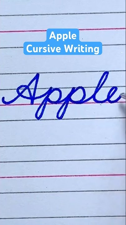 Apple - Cursive Writing for beginners #cursivewriting #handwriting # ...