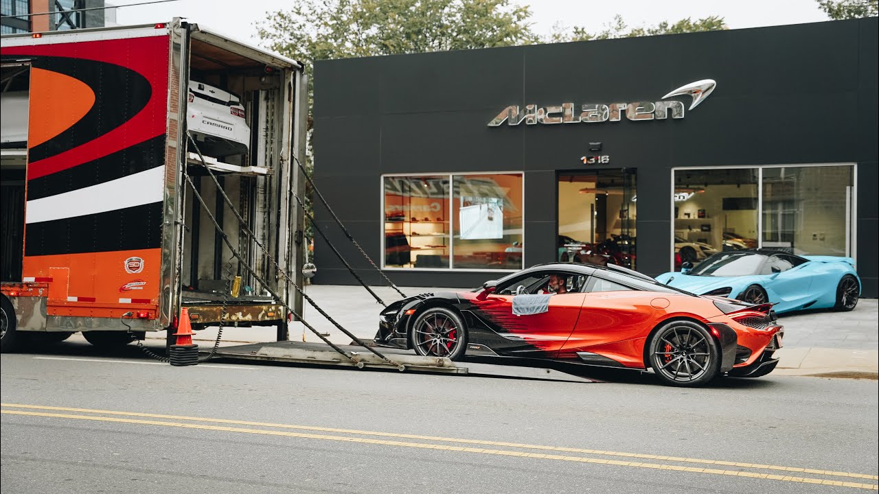 McLaren 765LT Strata Theme Delivery - YouTube