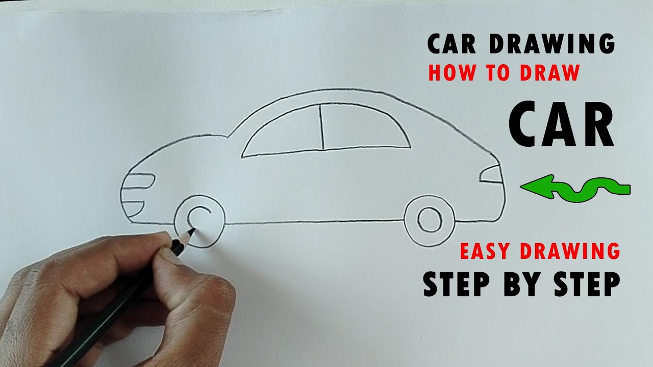 car drawing easy and beautiful | how to make best car drawing | super ...