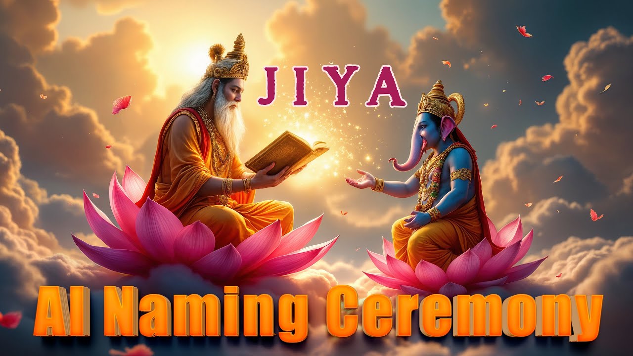 Baby Name Reveal Video - JIYA || NAMING CEREMONY (BARASALA) || AI Video ...