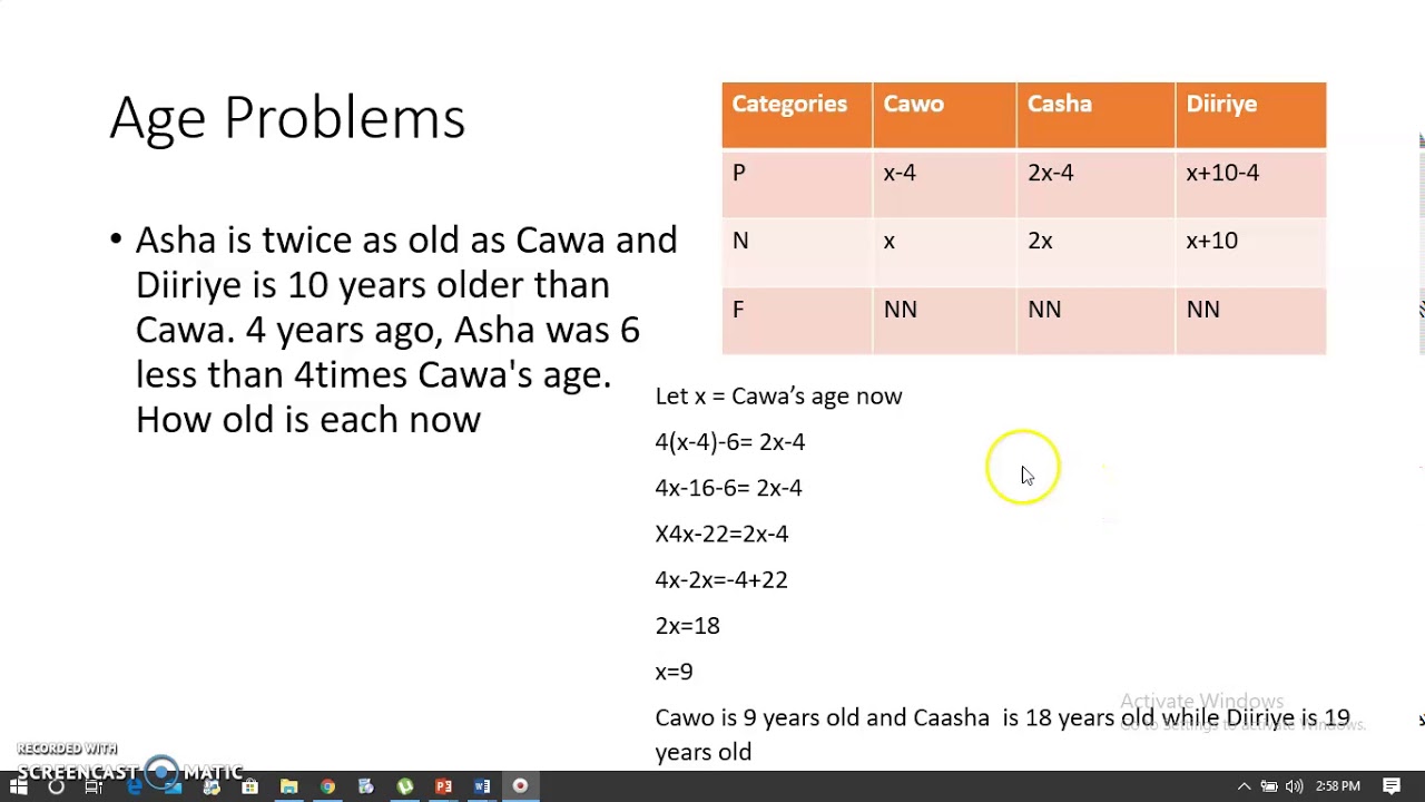 11 | Math | Solving Word Problems - YouTube