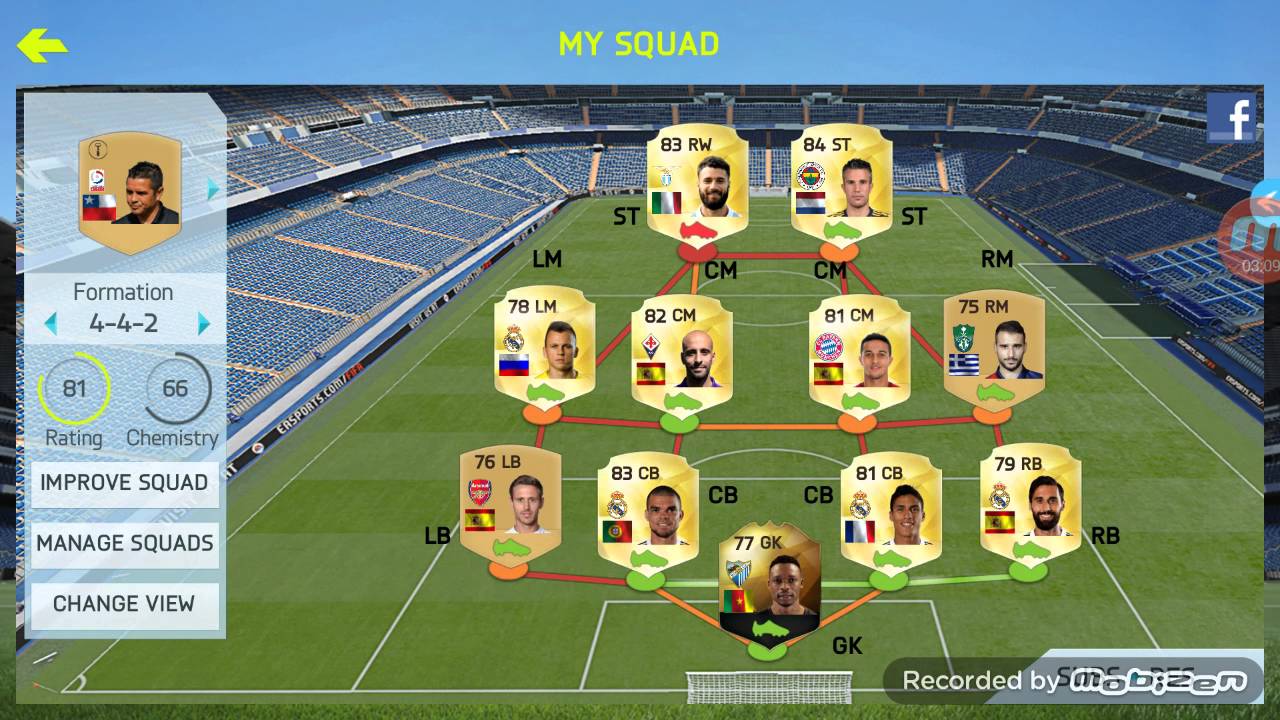 Fifa 15 mobile squad builder - YouTube