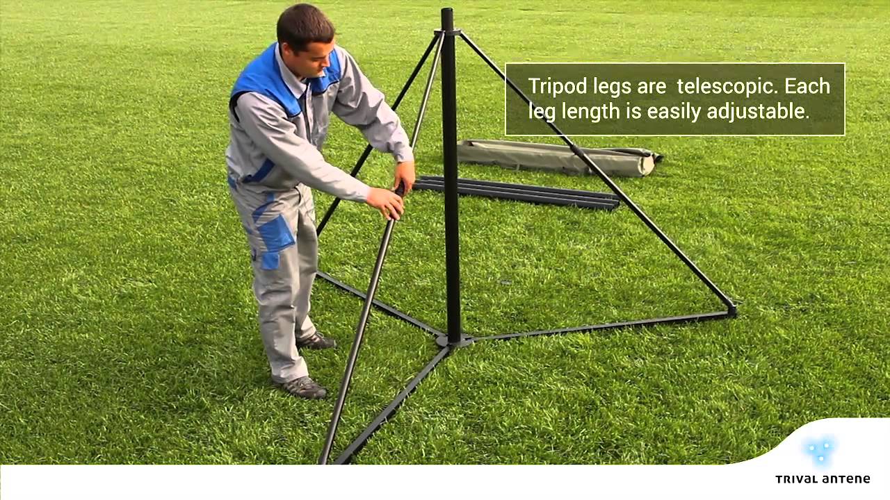 TRIVAL ANTENE - Tripod Mast ST-R - YouTube