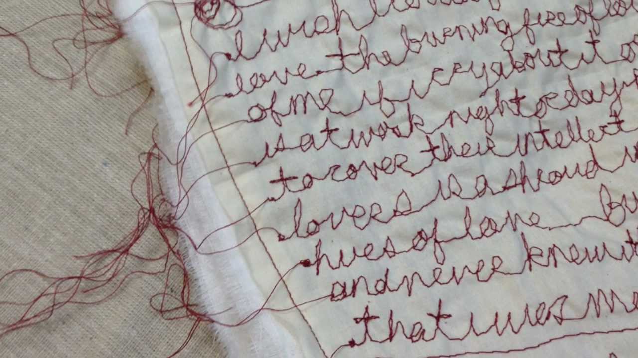 red thread dress made by Ruth Rae - YouTube