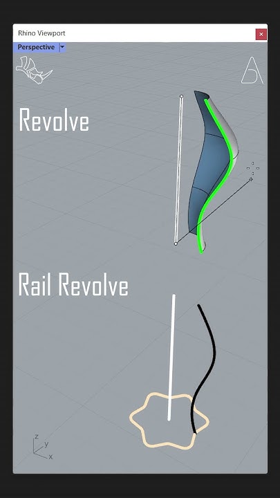 Revolve vs Rail Revolve - Rhino Tutorial - YouTube