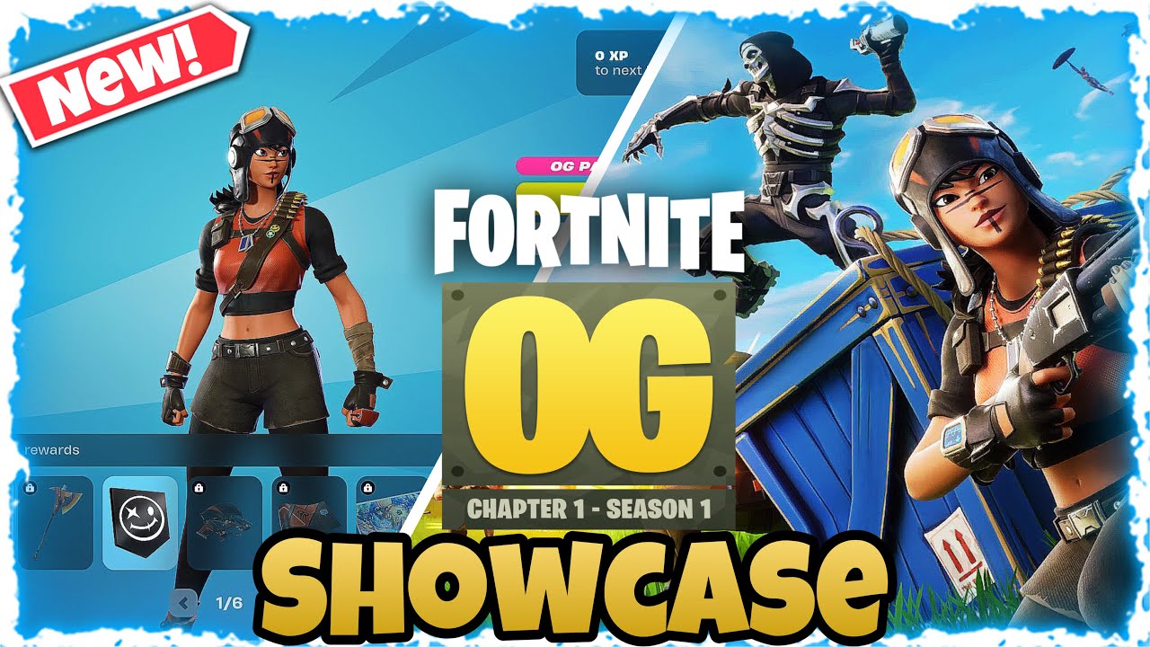 New Fortnite OG Chapter 1 - Season 1 Battle Pass Showcase! | Fortnite ...