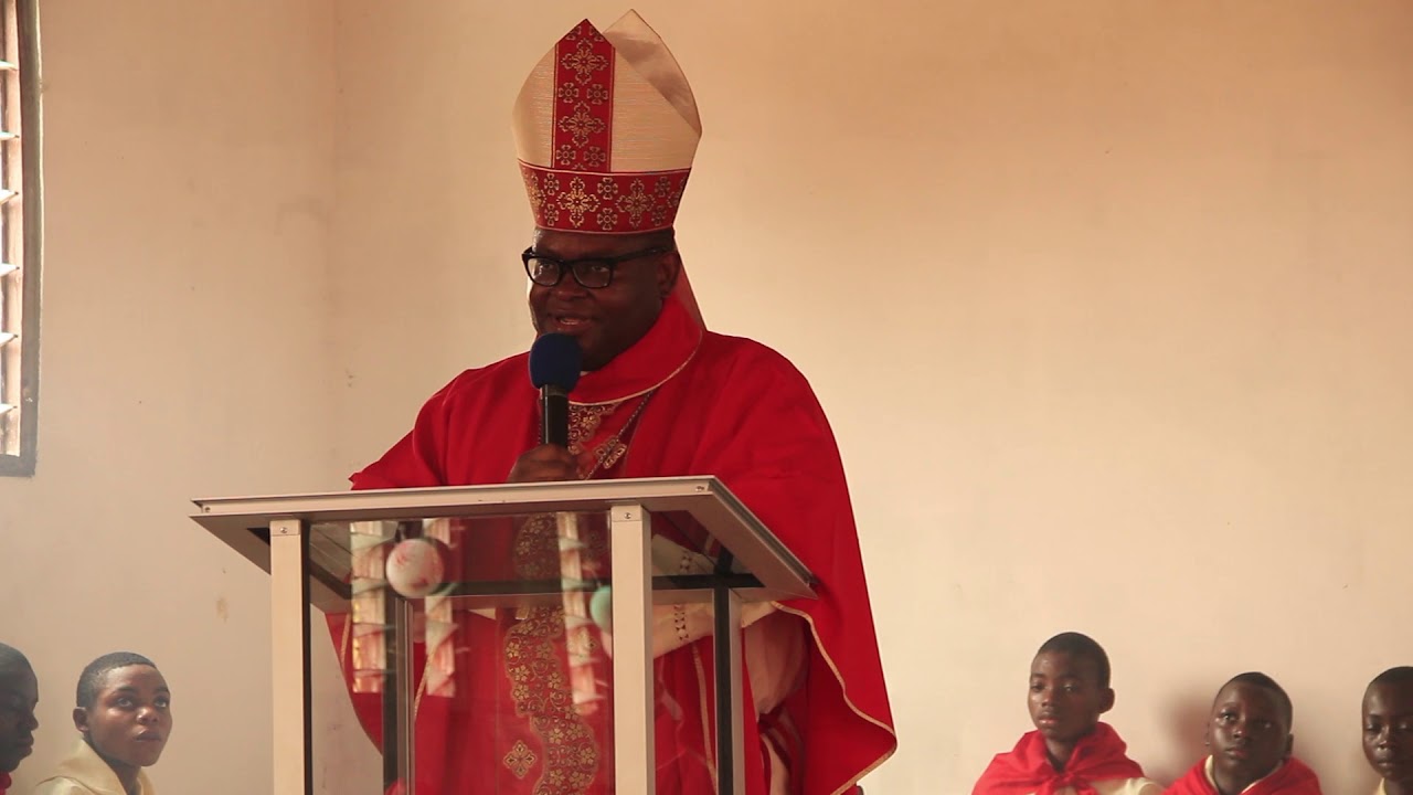 Bishop Michael Bibi Pastoral at St Patrick Parish BAFIA - YouTube