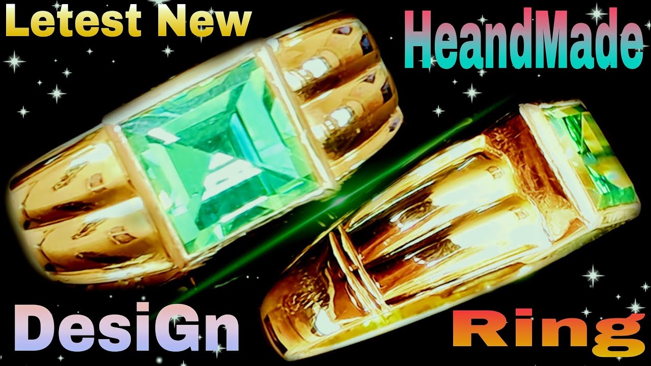 Green Stone Ring Design For Gents/Gents Ring Design #jewellery# ...