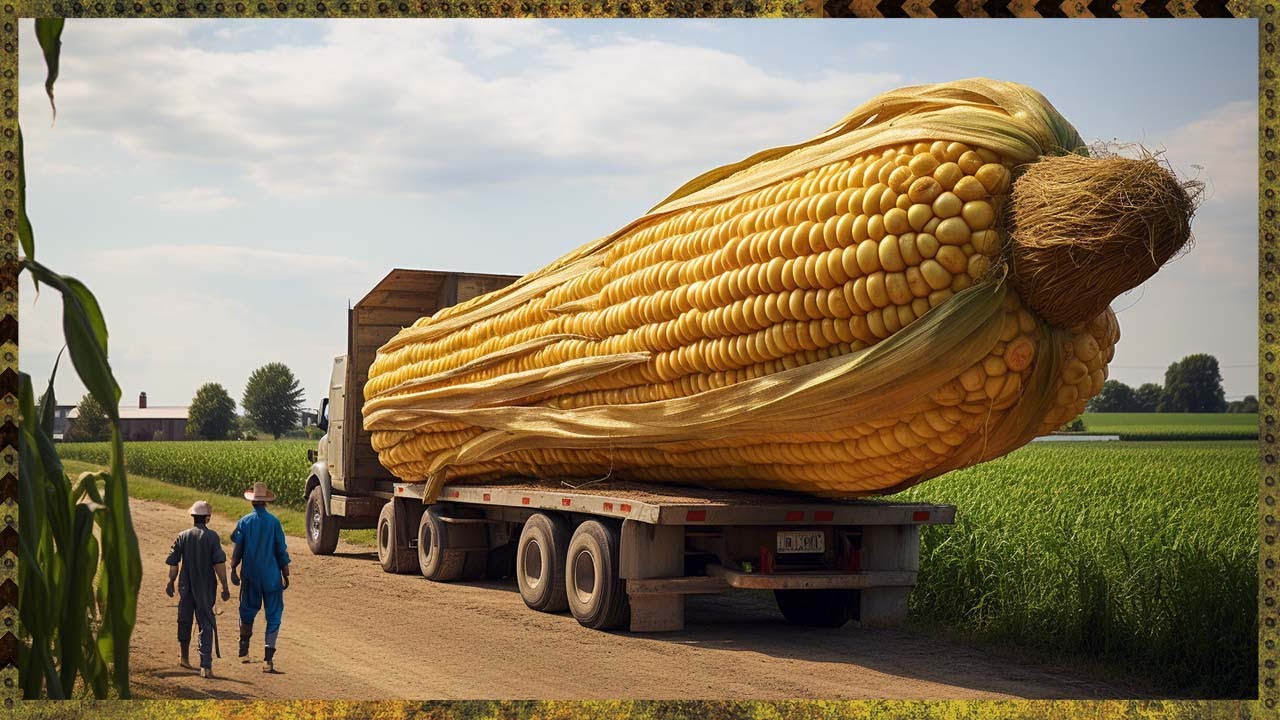 Agricultural Giants: The Story of Corn's Mass Harvest and Processing ...