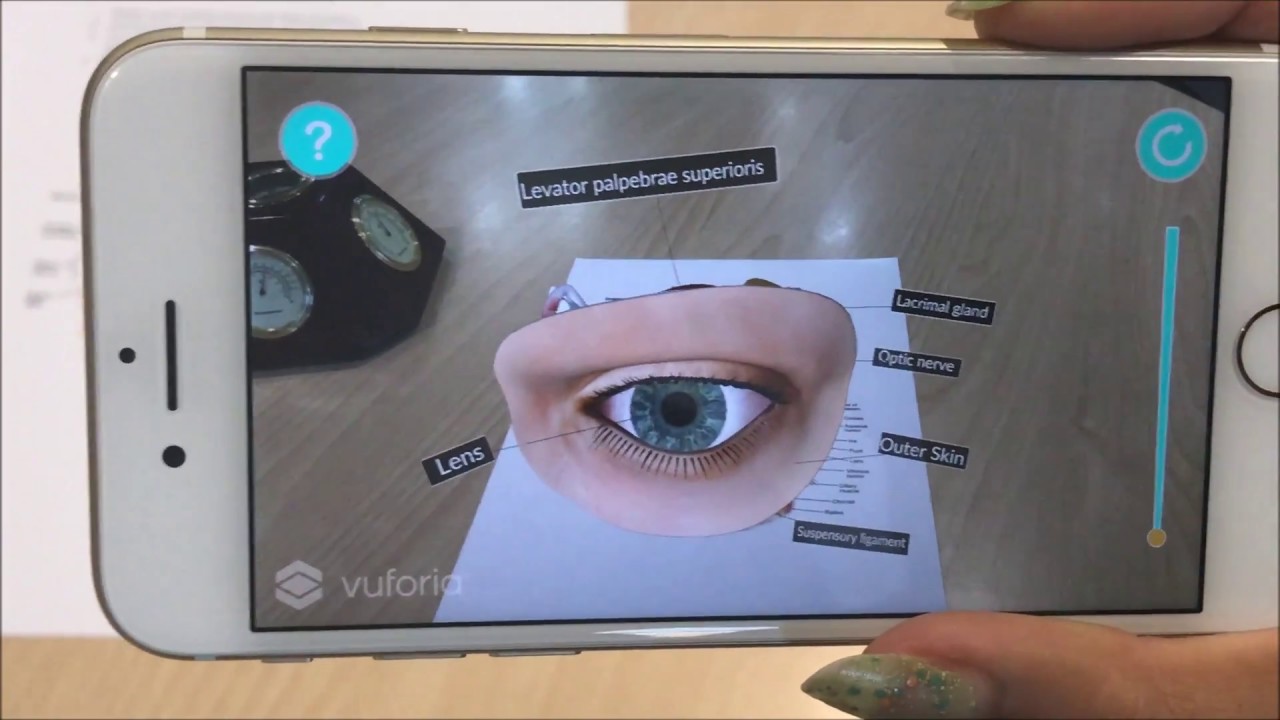 Human Eye Augmented Reality Sample 1 - YouTube