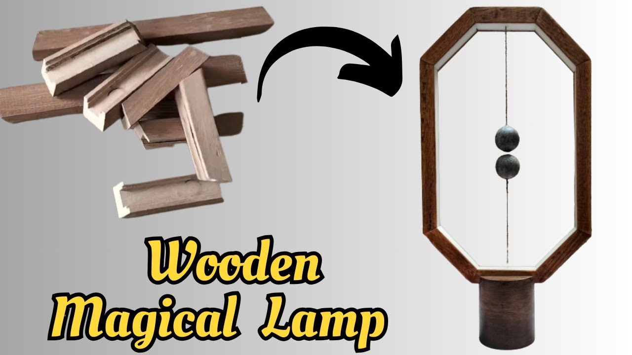 How To Make A Wooden Magnetic Lamp || Wooden Magical Lamp ...