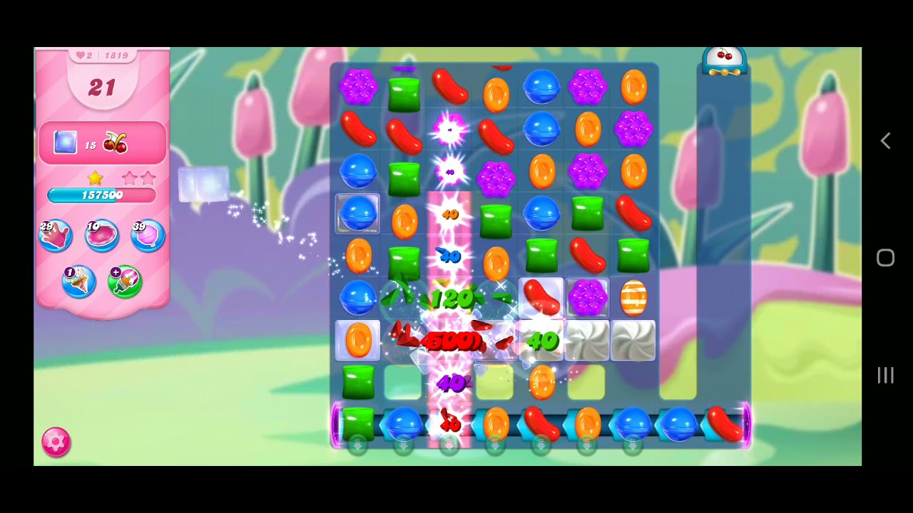 candy crush saga android game play level 1819 - YouTube