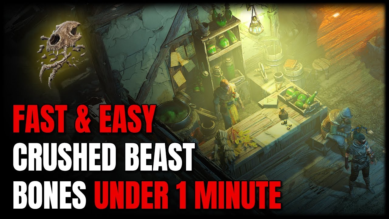 Crushed Beast Bones All 5 Quickly- Diablo 4 - YouTube