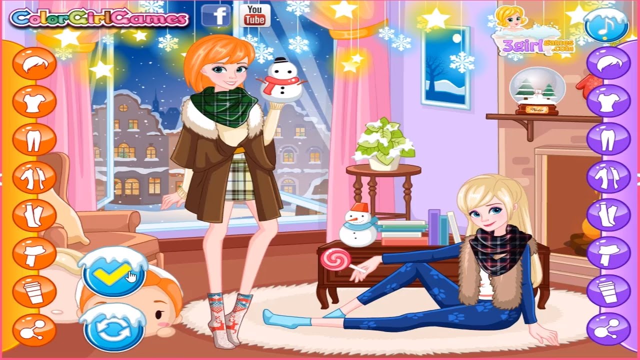 Frozen Sisters Welcome Winter | Frozen games for girls to play | Games ...