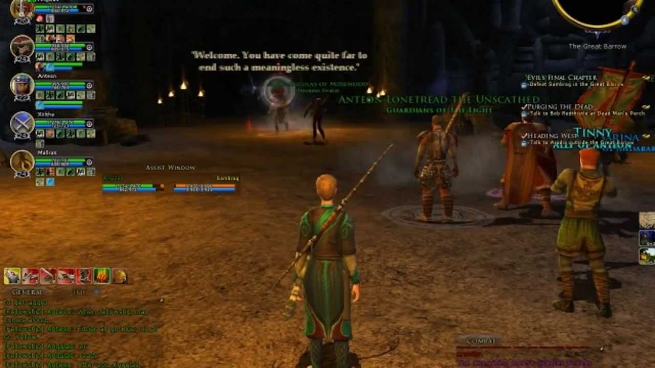 Lotro Ancient story of evil - YouTube