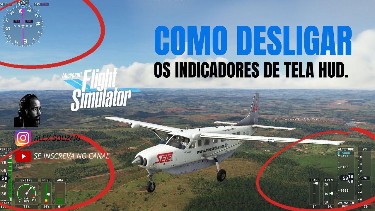 Como tirar informações da tela HUD Flight Simulator 2020 - YouTube