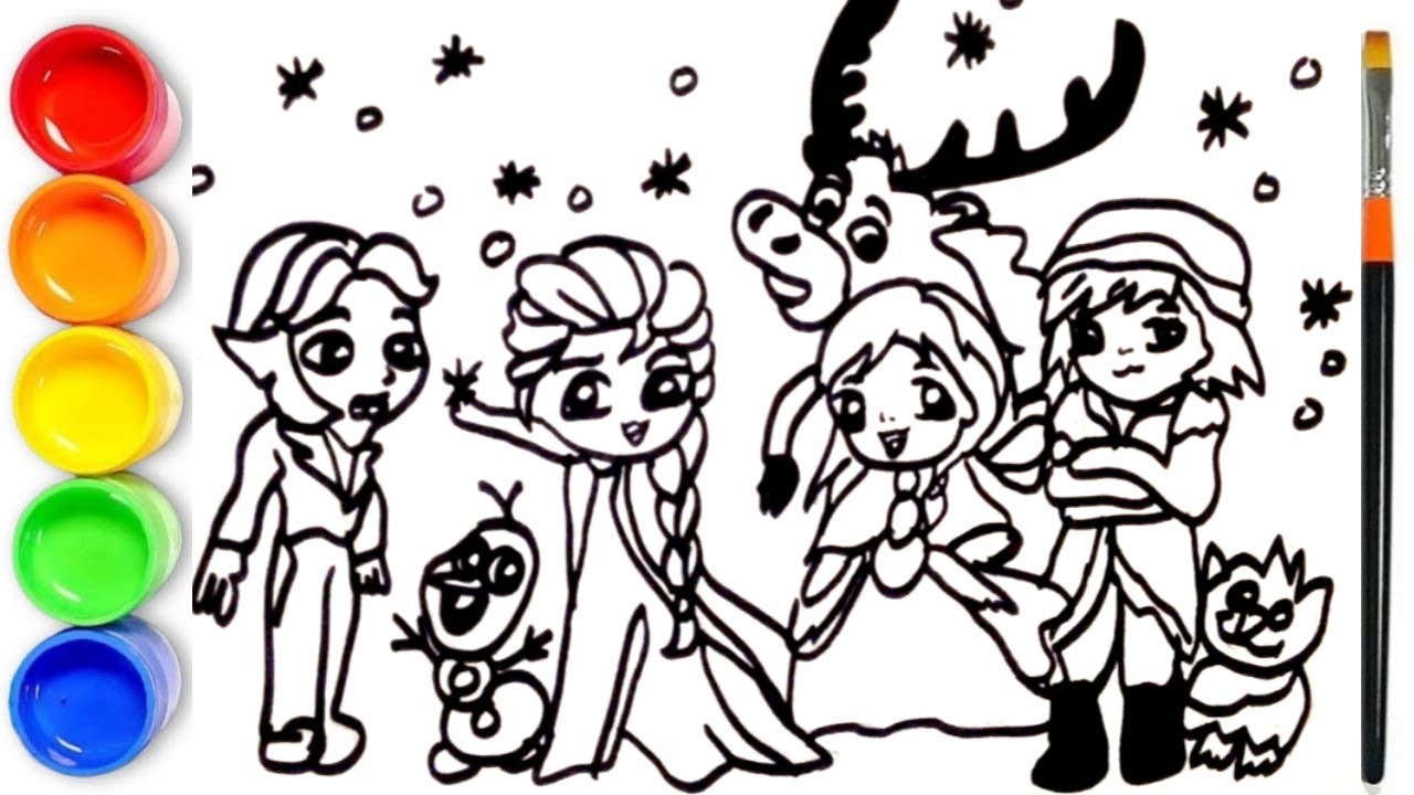 How to draw Frozen | Drawing Frozen | Frozen 2 | Disney - YouTube