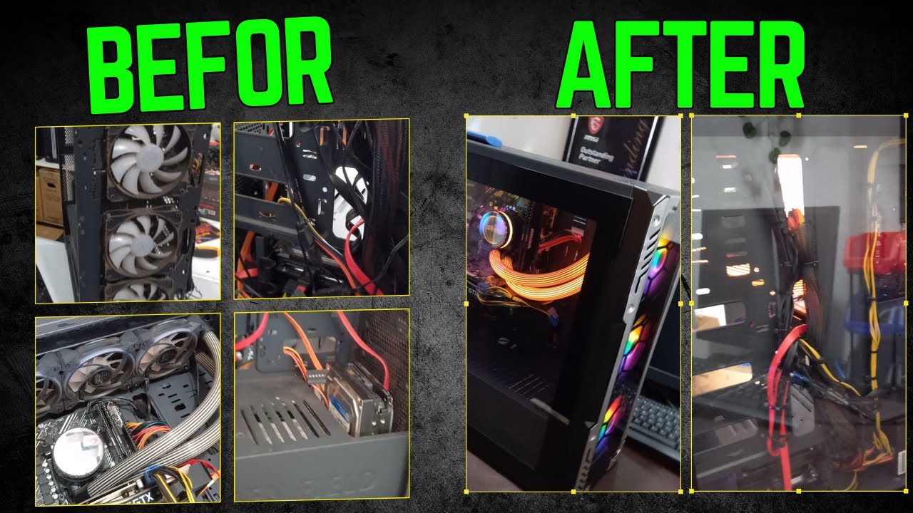 Desktop PC Bad Cable Management දැකල තියනවද | PC Maintains - YouTube