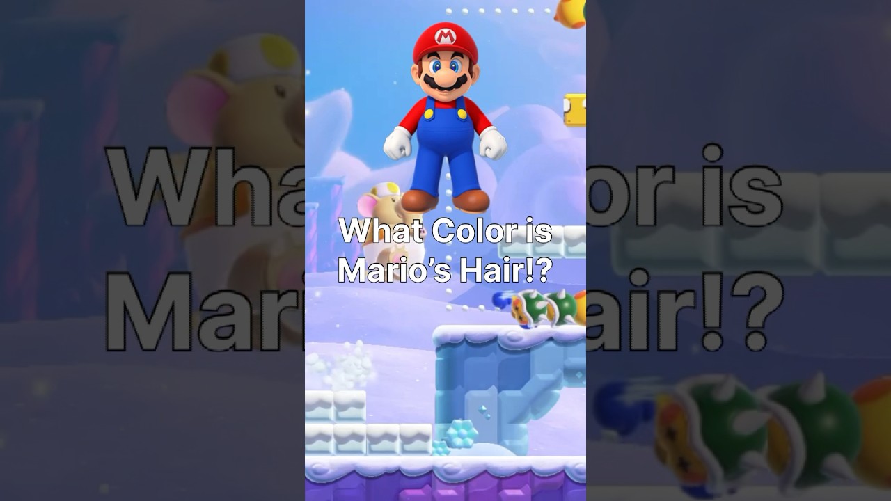 What Color is Mario’s Hair!? #gaming #fyp #shorts #mario #nintendo # ...