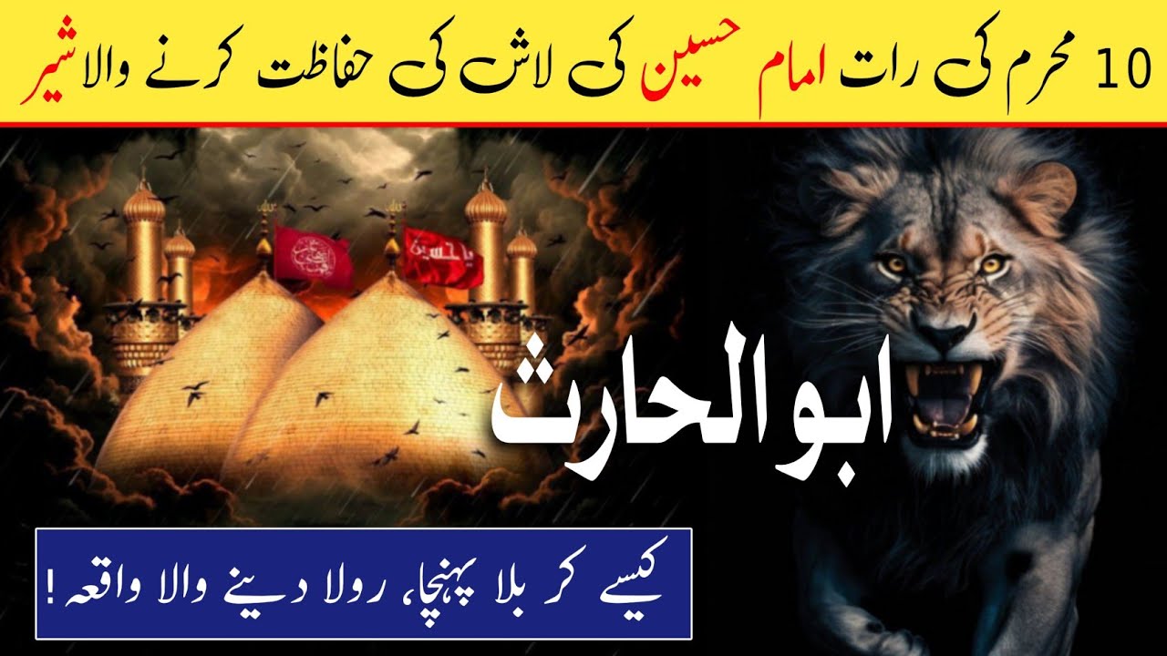 Abul Haris Sher Ka Karbala Me Aana | ابو الحارث | SHER E FIZZA | Imam ...