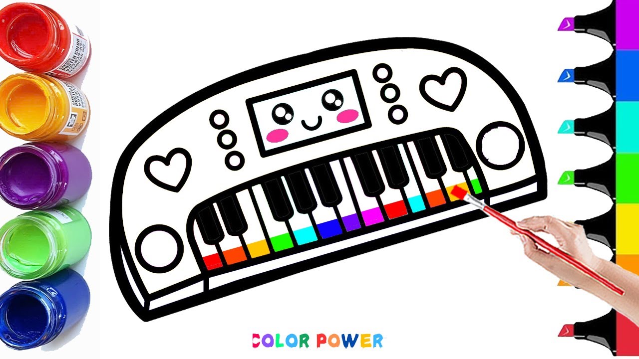 How To Draw a Colorful Organ | Step by Step Tutorial - YouTube