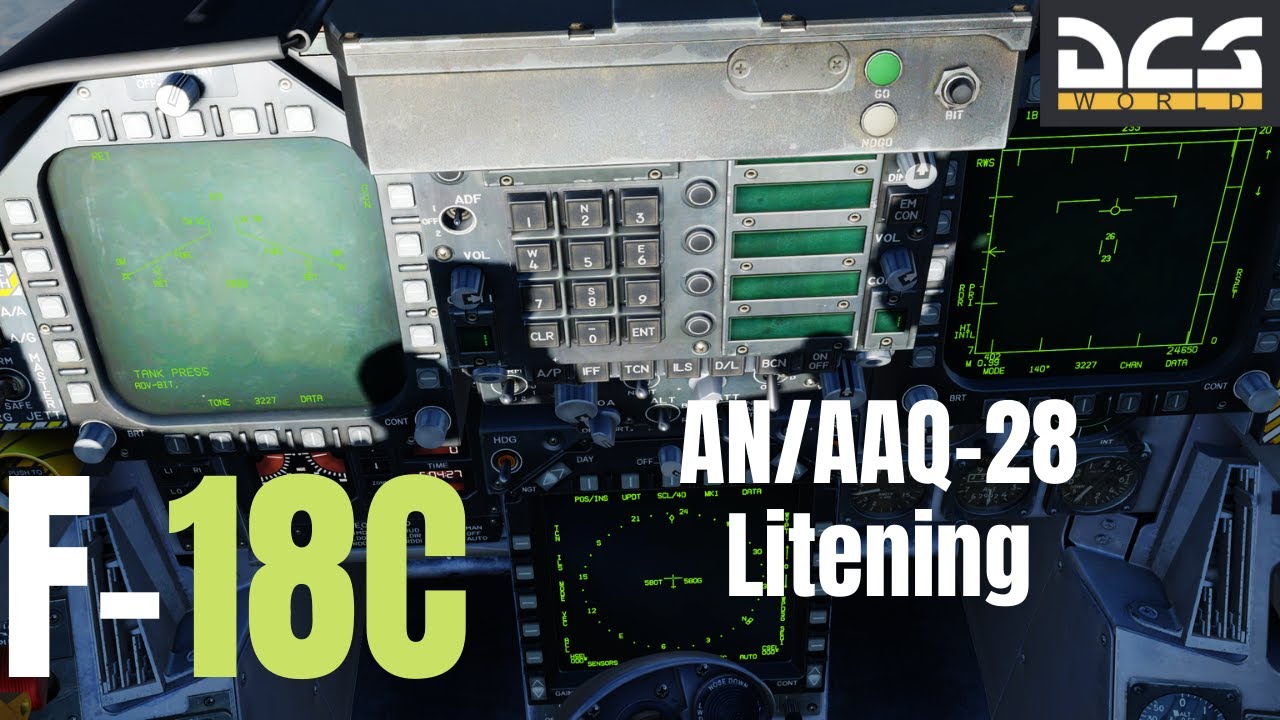DCS World : F/A-18C Hornet - AN/AAQ-28 Litening Pod test - YouTube