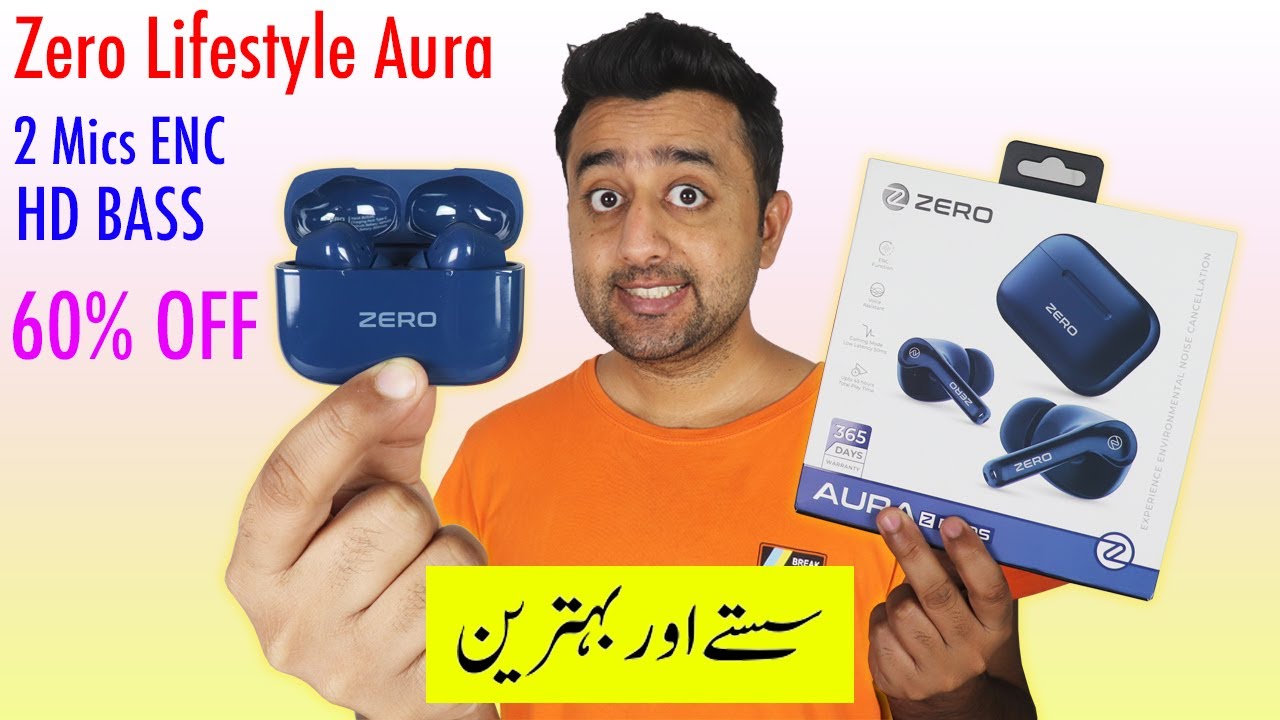 Zero Lifestyle Aura Earphones Review - 2 Mics ENC - Full BASS - 60% OFF ...